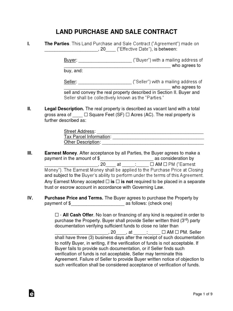 Land Purchase and Sale Agreement | PDF | Arbitration | Loans
