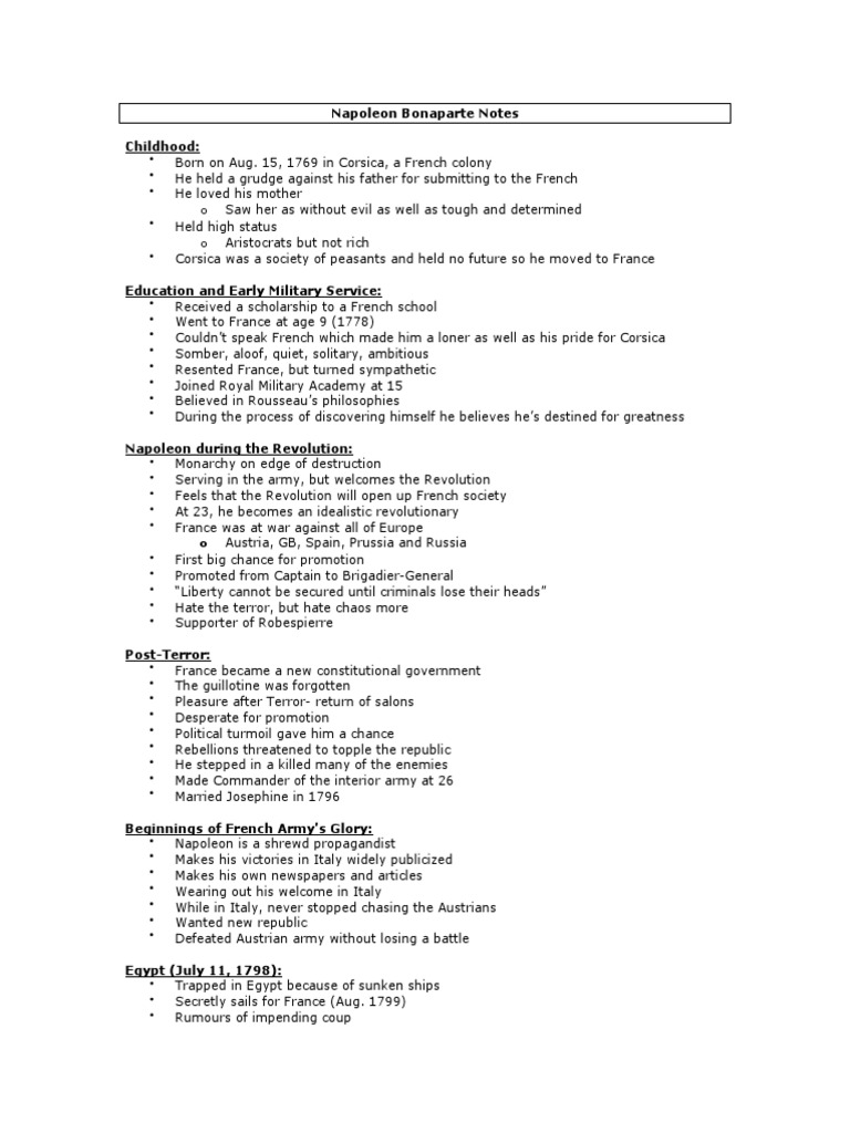 Napoleon Bonaparte | PDF | Napoleon | First French Empire