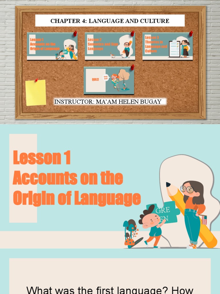 Chapter 4 Language and Culture | PDF | Semiotics | Origin Of Language