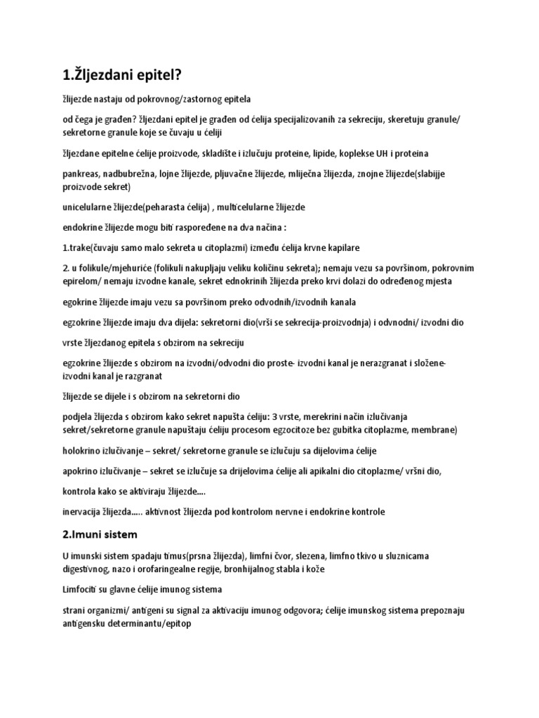 Usmeni Histologija | PDF