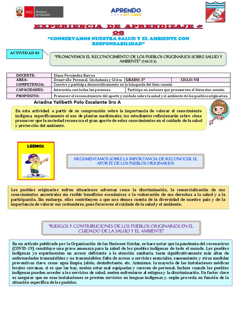 Actividad de Aprendizaje #01-Exp05.dpcc. | PDF | Agricultura | Biodiversidad