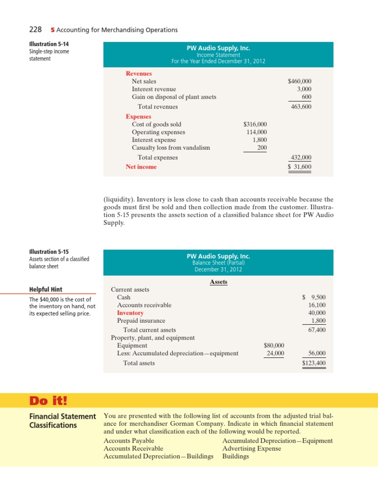 Single Step | PDF | Depreciation | Expense