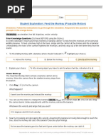 Student Exploration: Free-Fall Laboratory | PDF | Velocity | Acceleration