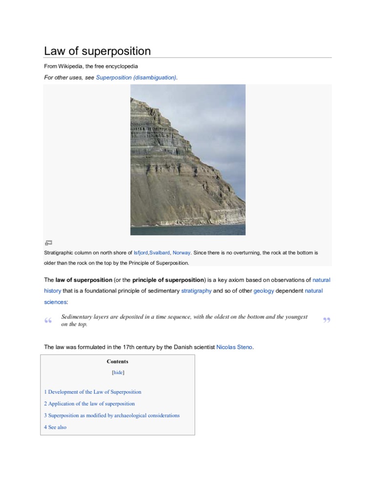 Law of Superposition | Stratigraphy | Rock (Geology)