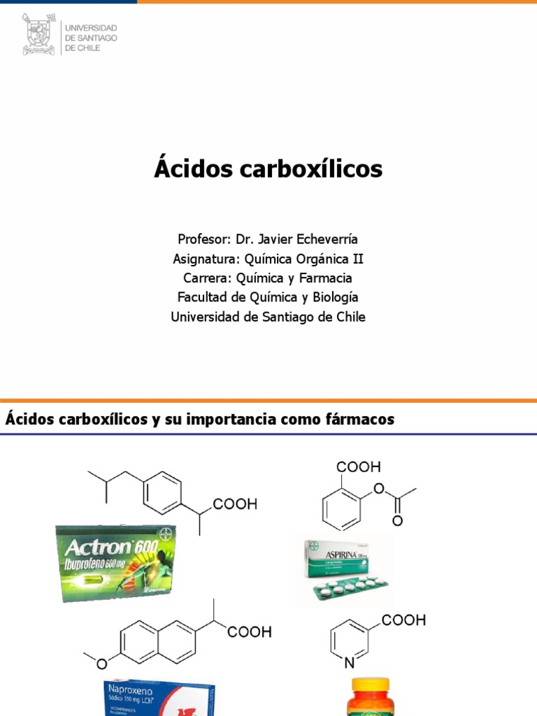 2022 - 2S - 5 - Clase de Catedra - QOII-QyF - Acidos Carboxilicos | PDF ...
