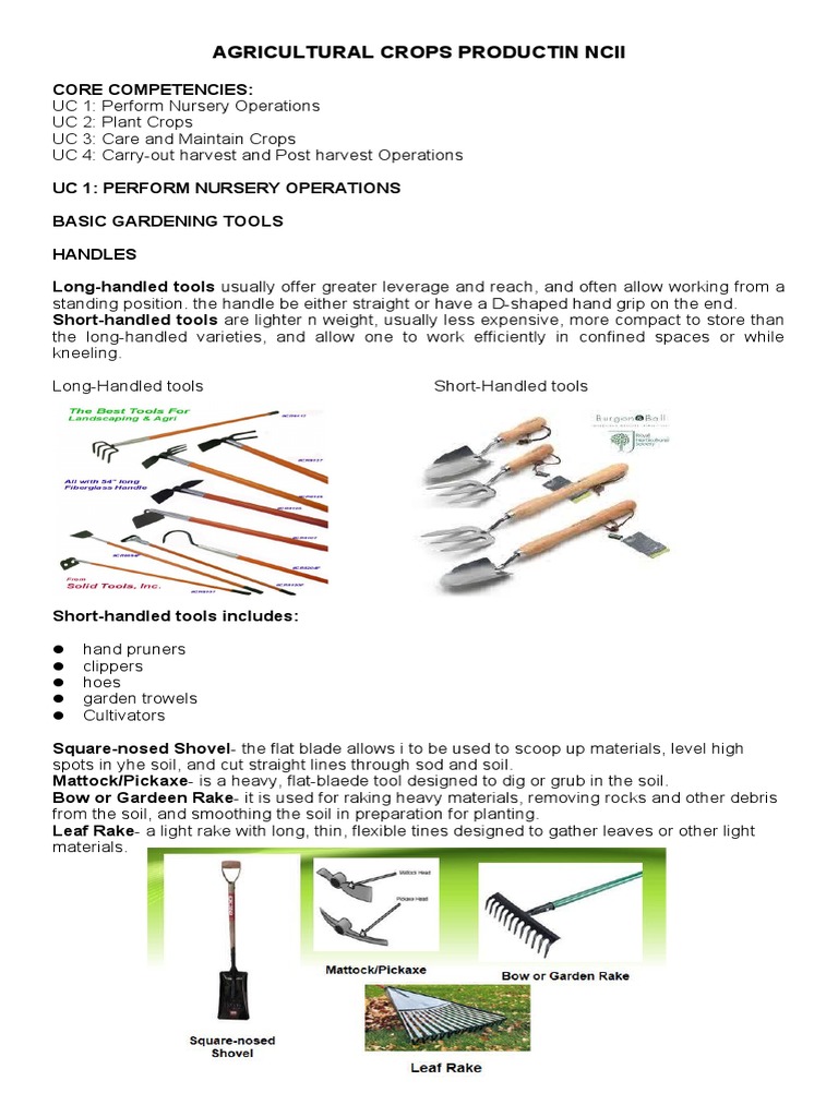 Agricultural Crops Productin Ncii | PDF | Grafting | Pest (Organism)