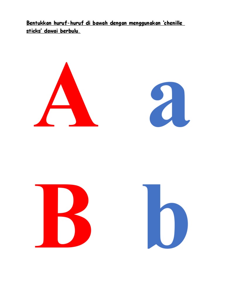 Huruf ABC Lembaran Kerja | PDF