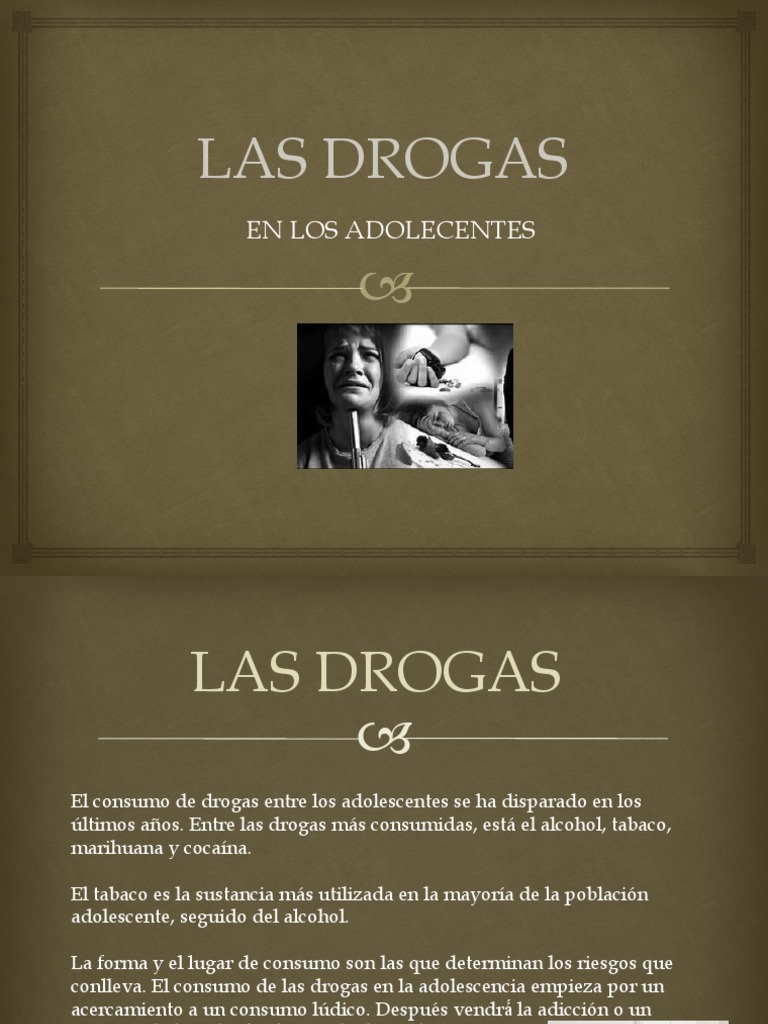 Las Drogas Presentacion Jesus Pdf La Dependencia De Sustancias