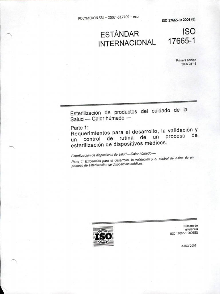 Iso 17665-1 Español | PDF