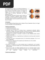 Procedimiento de Lavado Ocular en Urgencias | PDF | Agua | Oftalmología