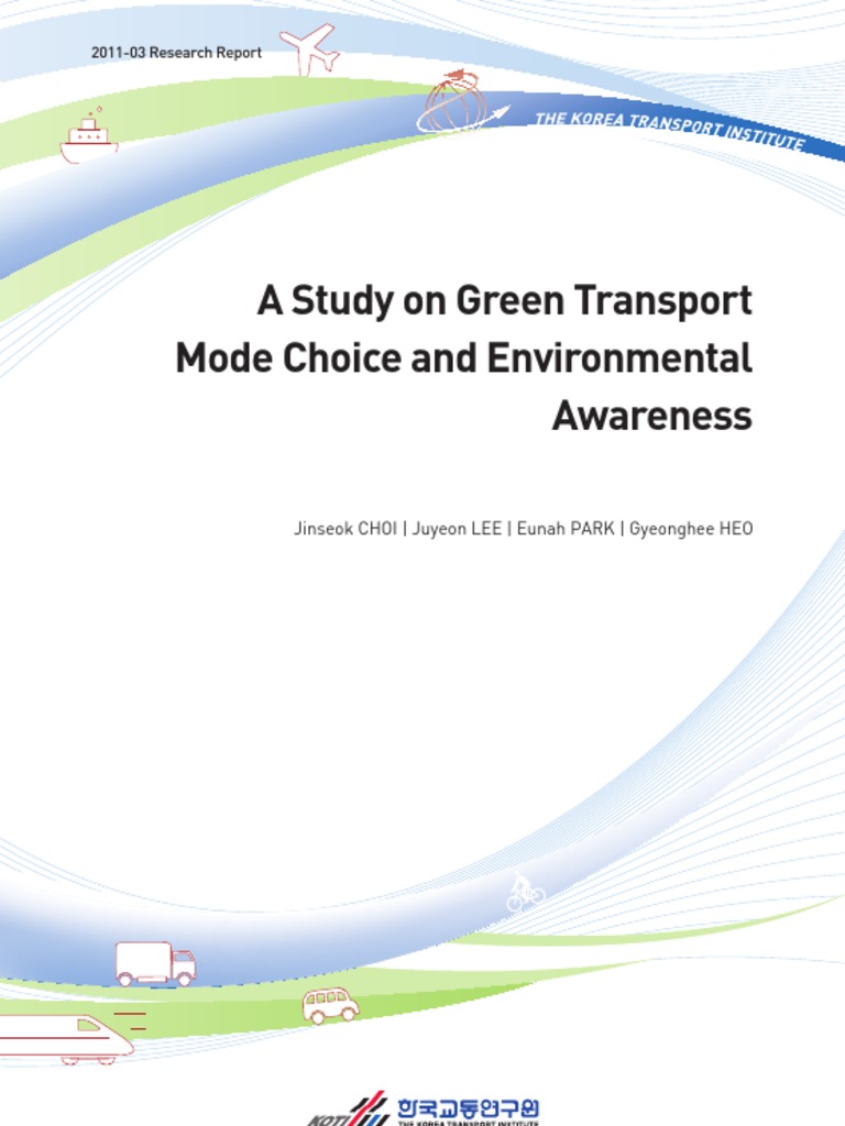 A Study On Green Transport Mode Choice and Environmental Awareness ...