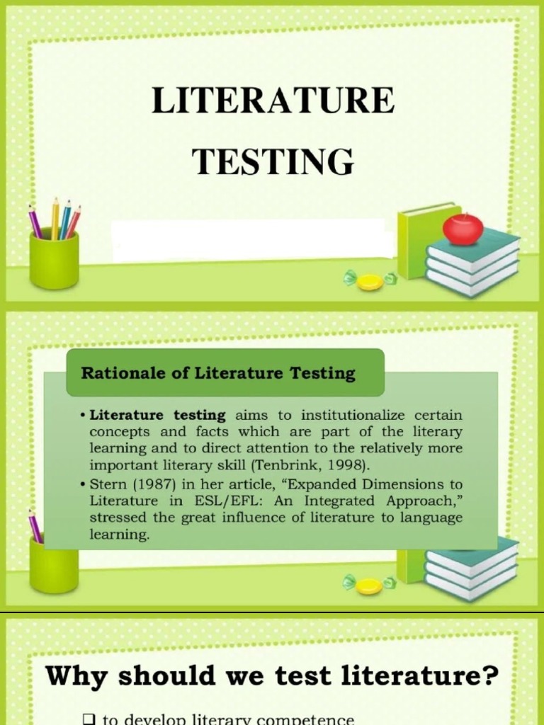 Testing Literature | PDF