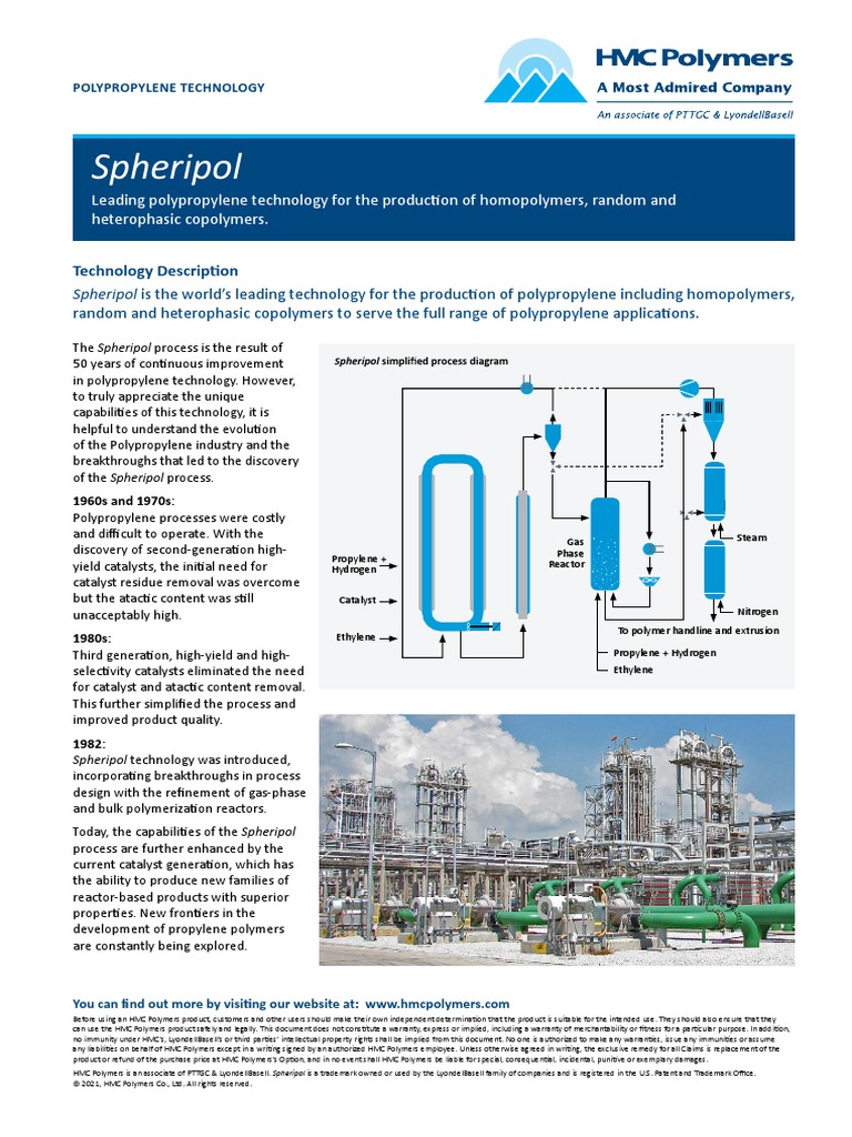HMC Spheripol en | PDF | Polymers | Process Engineering
