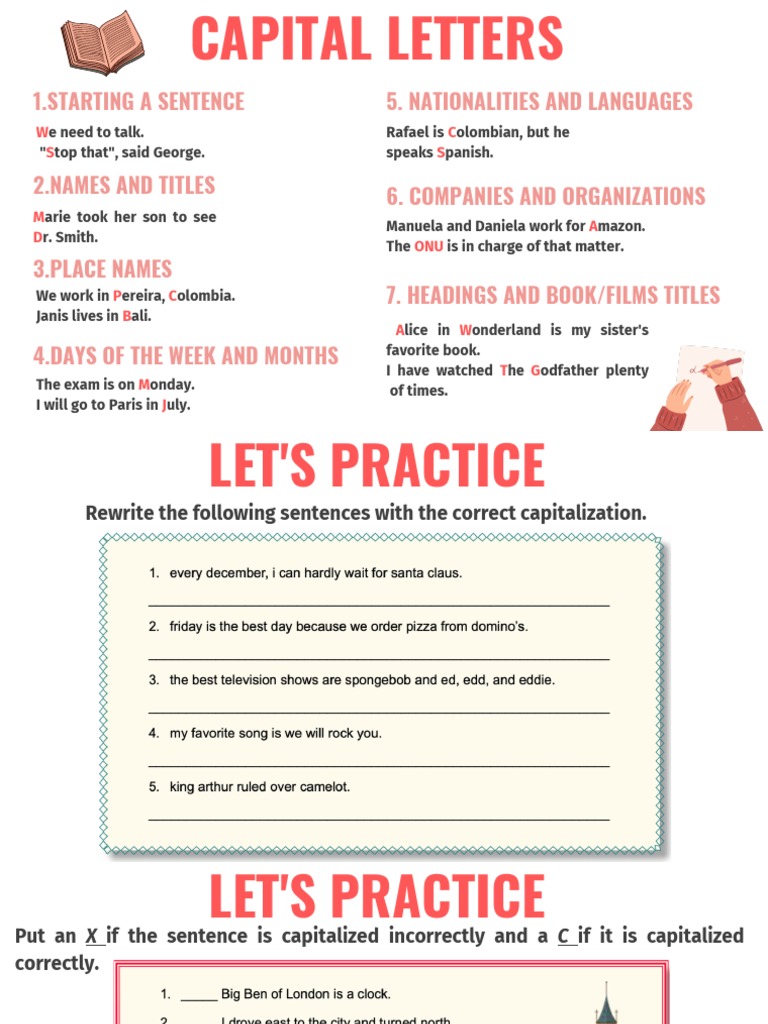 Capital Letters and Punctuation Marks | PDF | Comma | Grammar