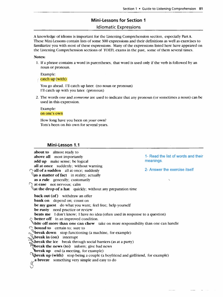 Minilesson 1.1 | PDF
