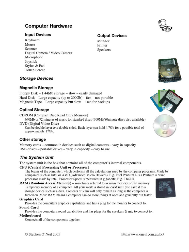 Computer Hardware | PDF | Computer Data Storage | Random Access Memory