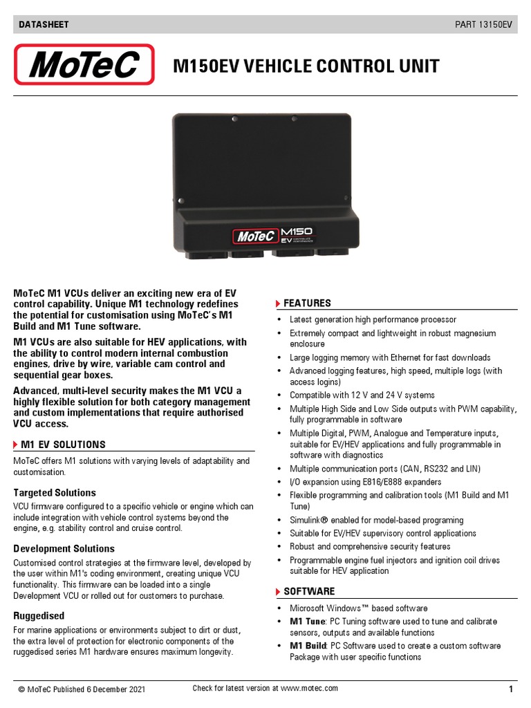 Cds13150ev M150 Vcu | PDF