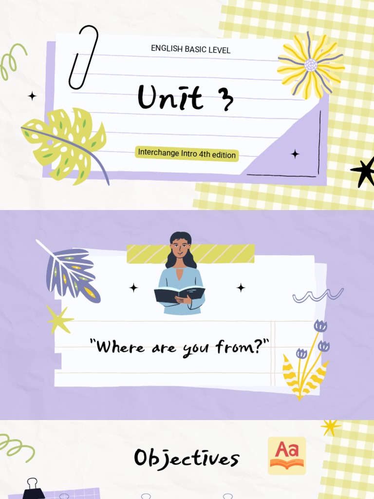 English Basic Level Unit 3 | PDF | Career & Growth