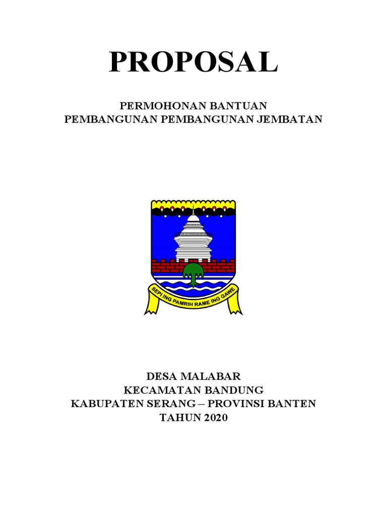 Proposal Jembatan Versi Begoang | PDF