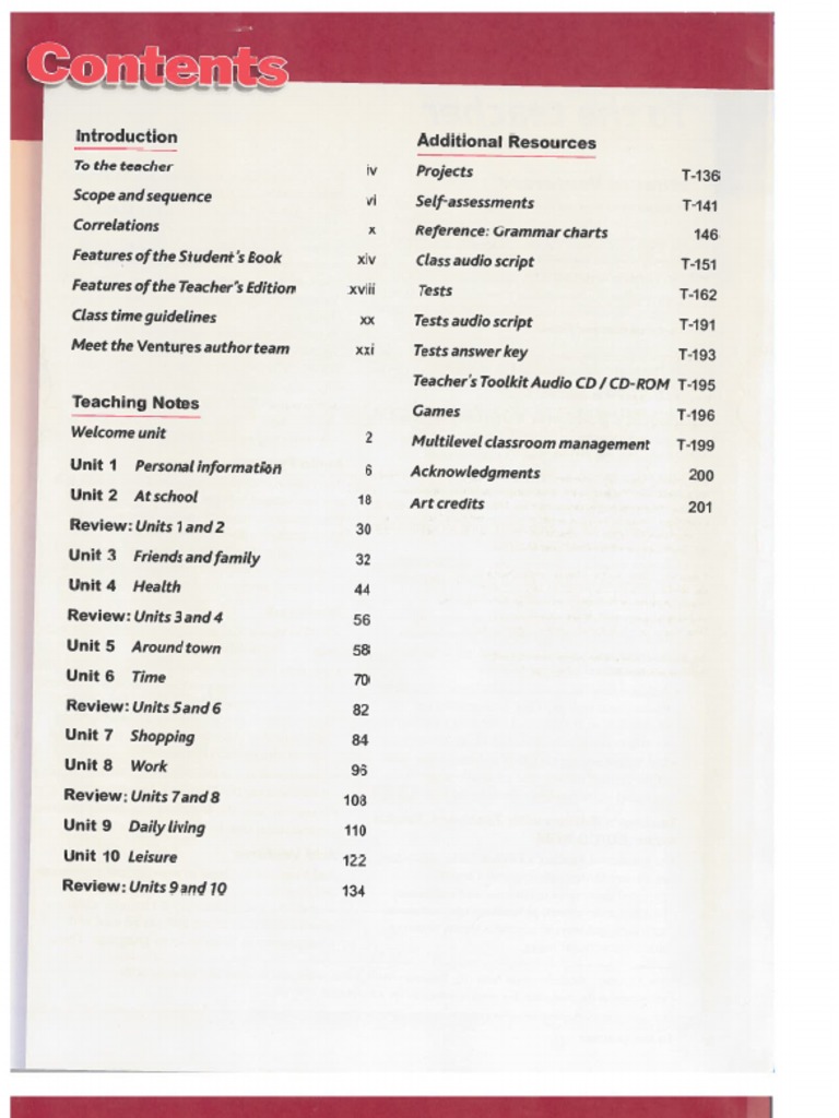 Ventures Level 01 | PDF