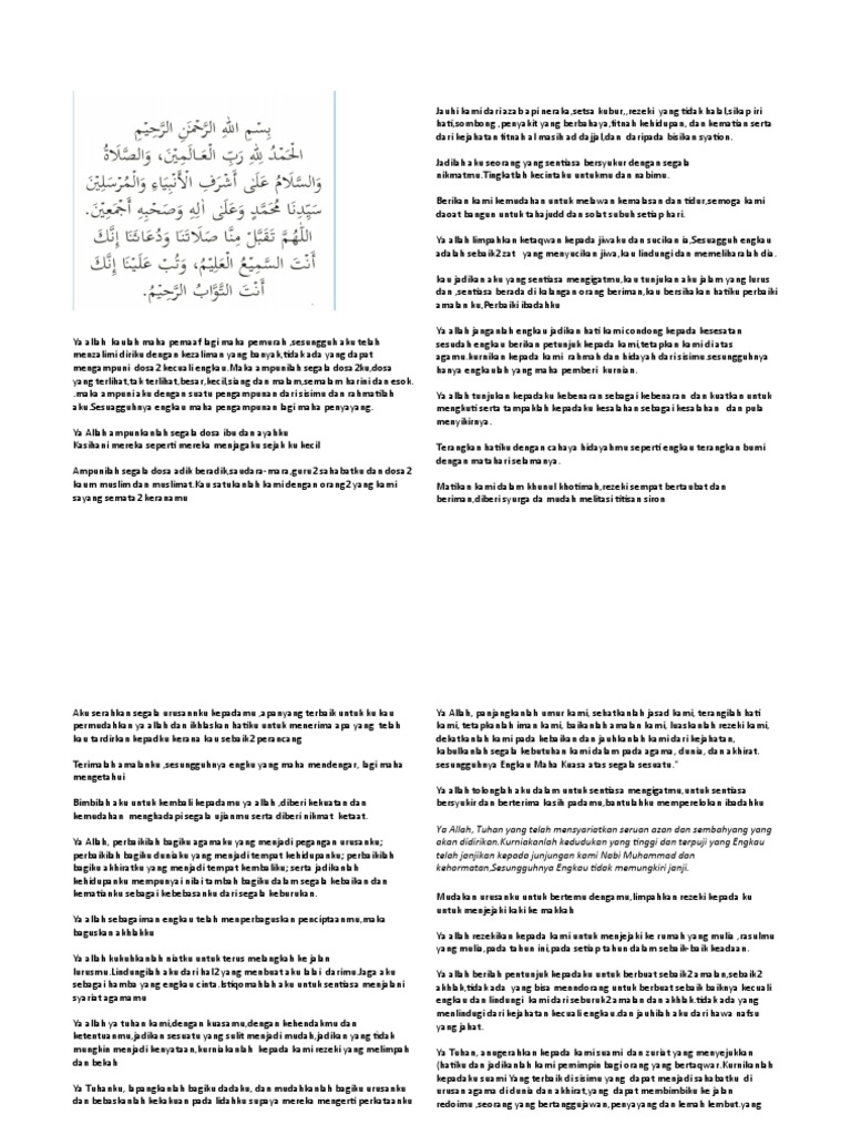 Doa Lepas Solat | PDF