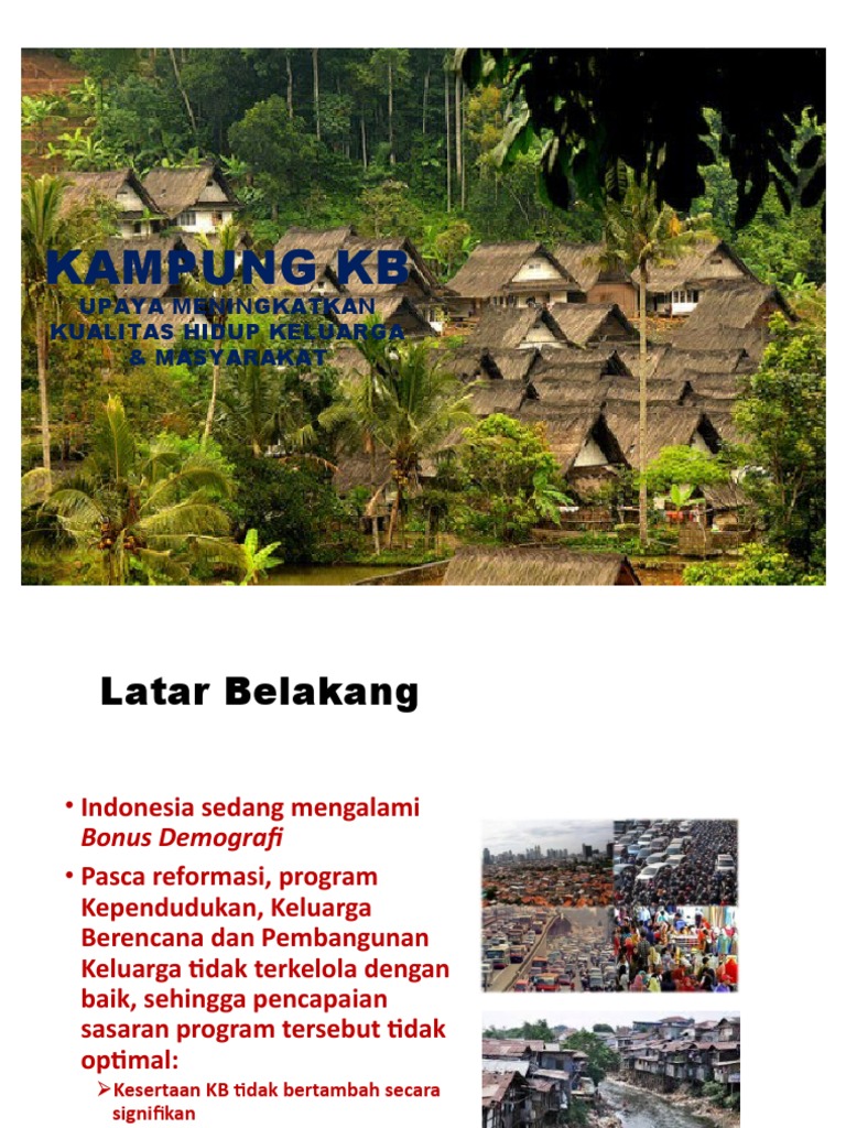Strategi Kampung KB untuk Kualitas Hidup | PDF | Ilmu Sosial ...
