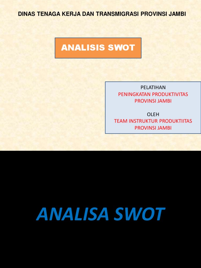 Analisa SWOT | PDF