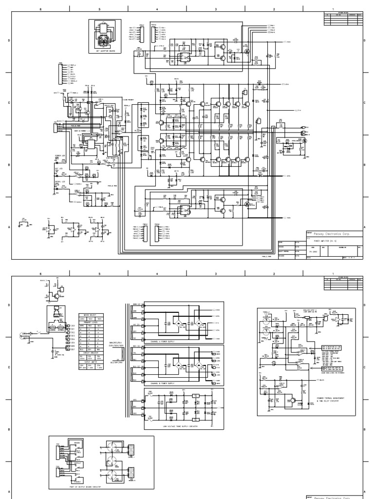 Peavey PV 2600 Schematics | PDF