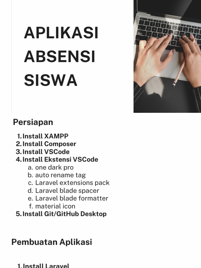 Panduan Aplikasi Absensi Siswa GitHub | PDF