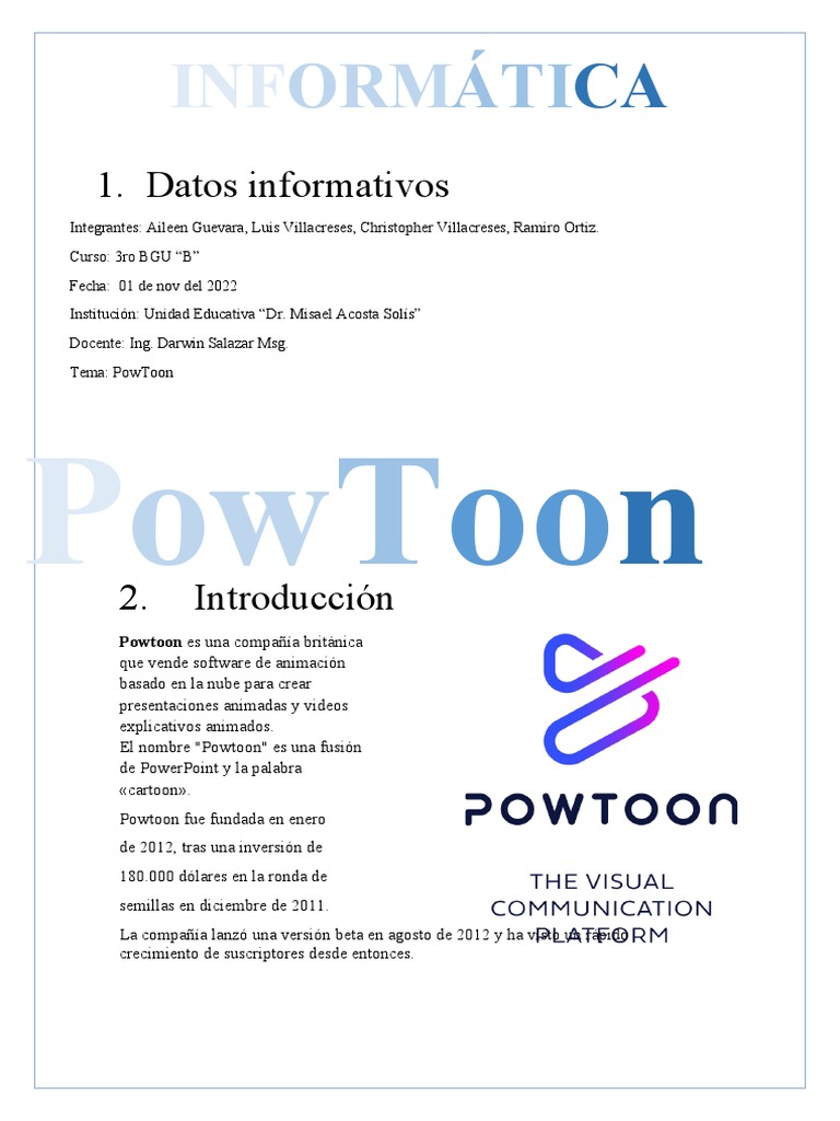 Informática Genially Pdf Método De Enseñanza Internet