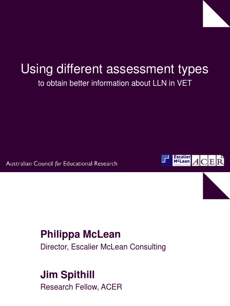 LLN Assessment | PDF | Educational Assessment | Learning