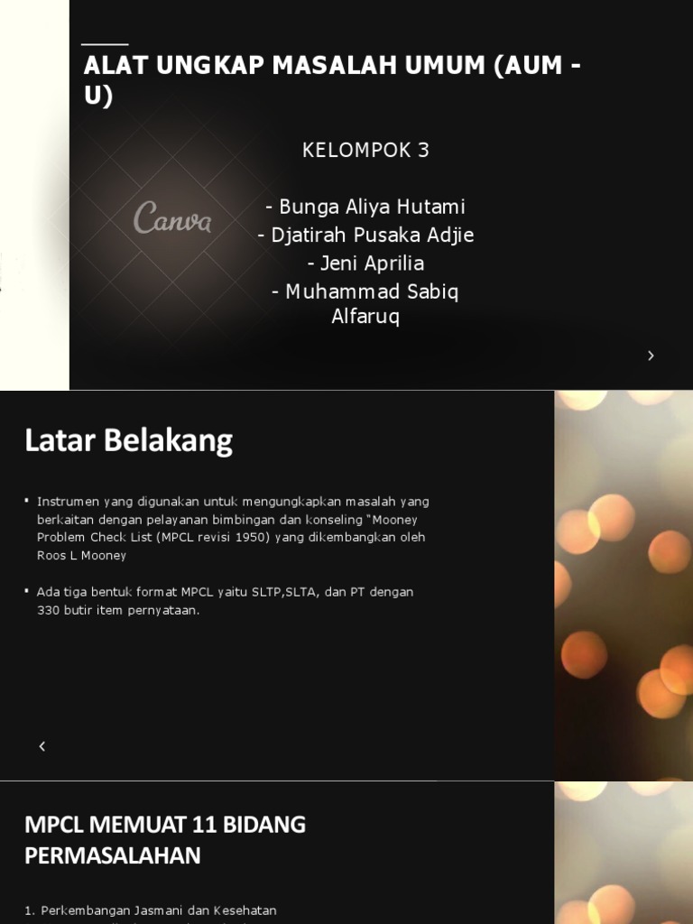 Alat Ungkap Masalah Umum (AUM - U) | PDF