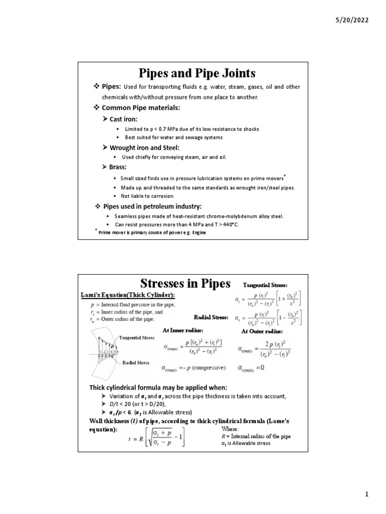 Design of Pipe Joint | PDF | Pipe (Fluid Conveyance) | Screw