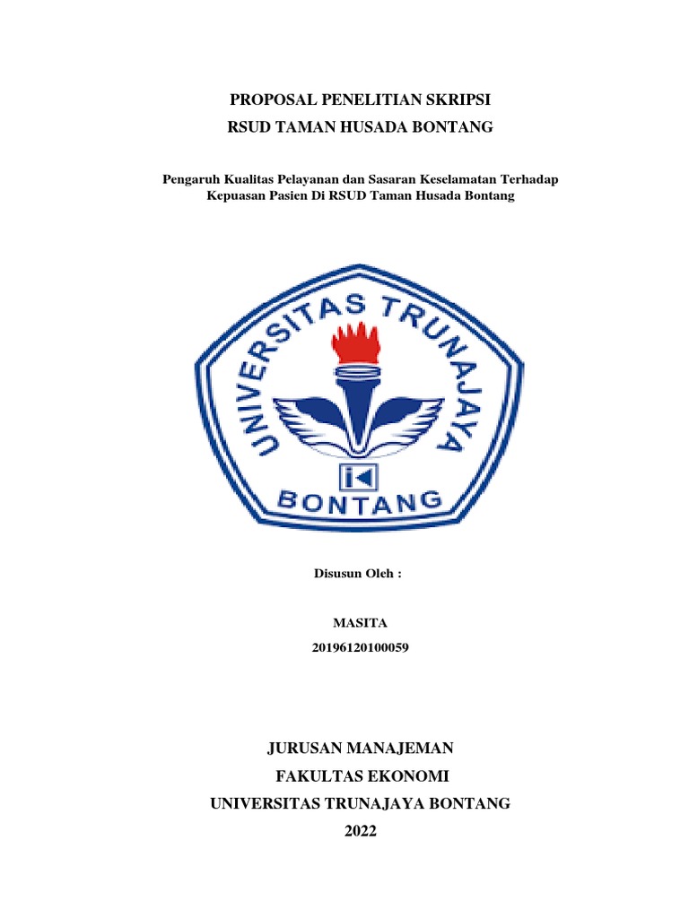 Proposal Penelitian Skripsi-MASITA | PDF | Karier & Perkembangan | Pengembangan Diri