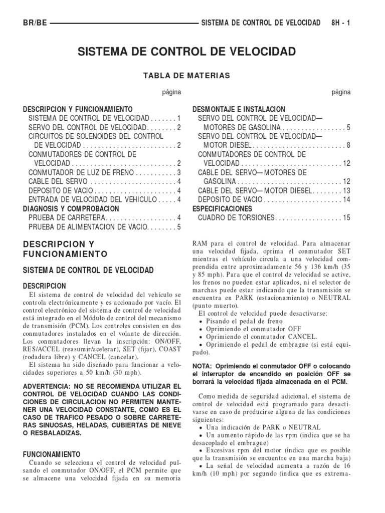 Ram Control Velocidad | PDF | Bomba | Acelerador