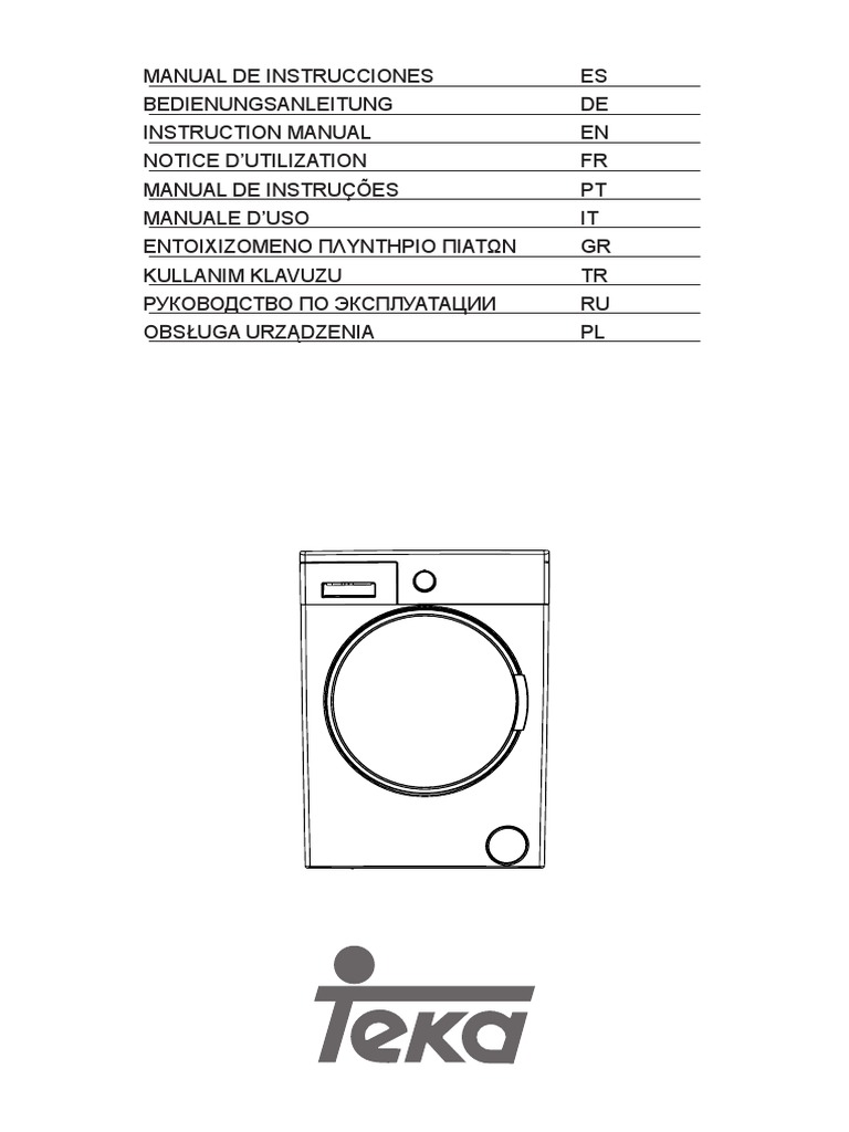 Teka TKL 1066 Washing Machine | PDF