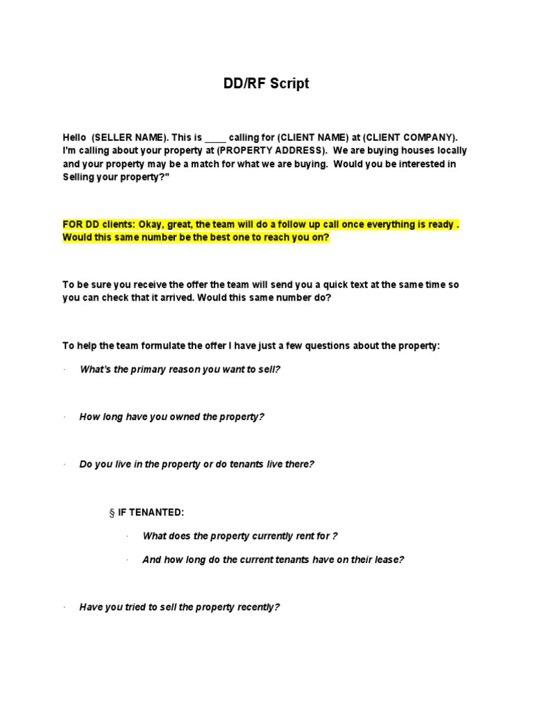 Dd Script Pdf Leasehold Estate Business