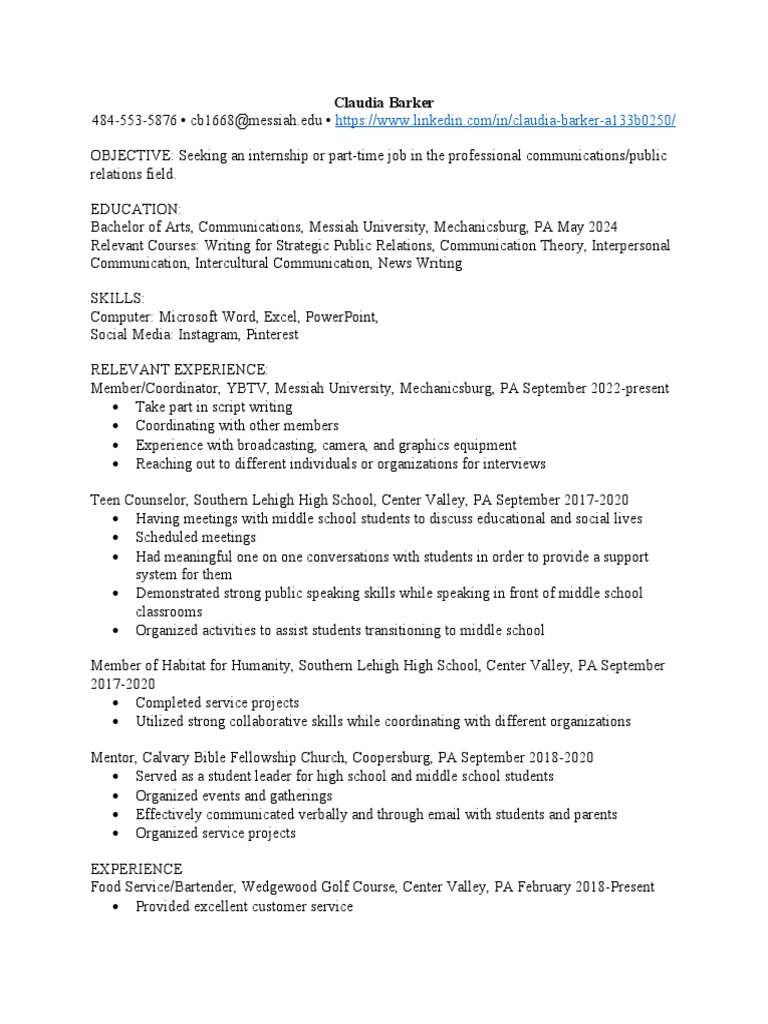 Resume Final Draft | PDF