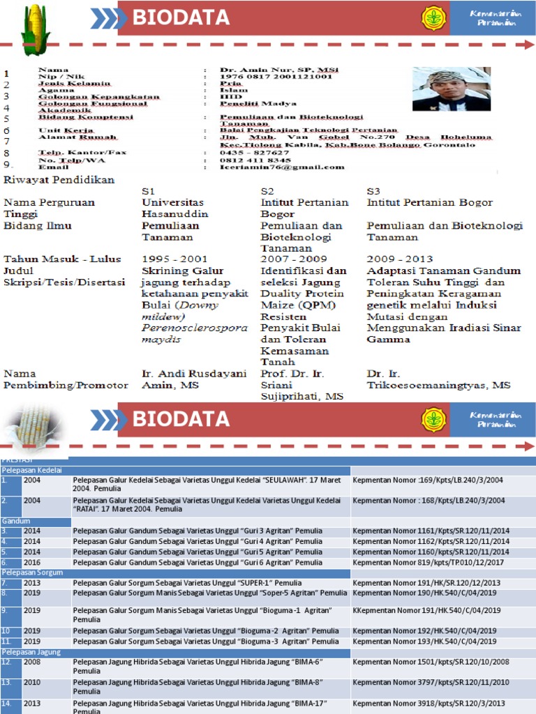 Biodata | PDF