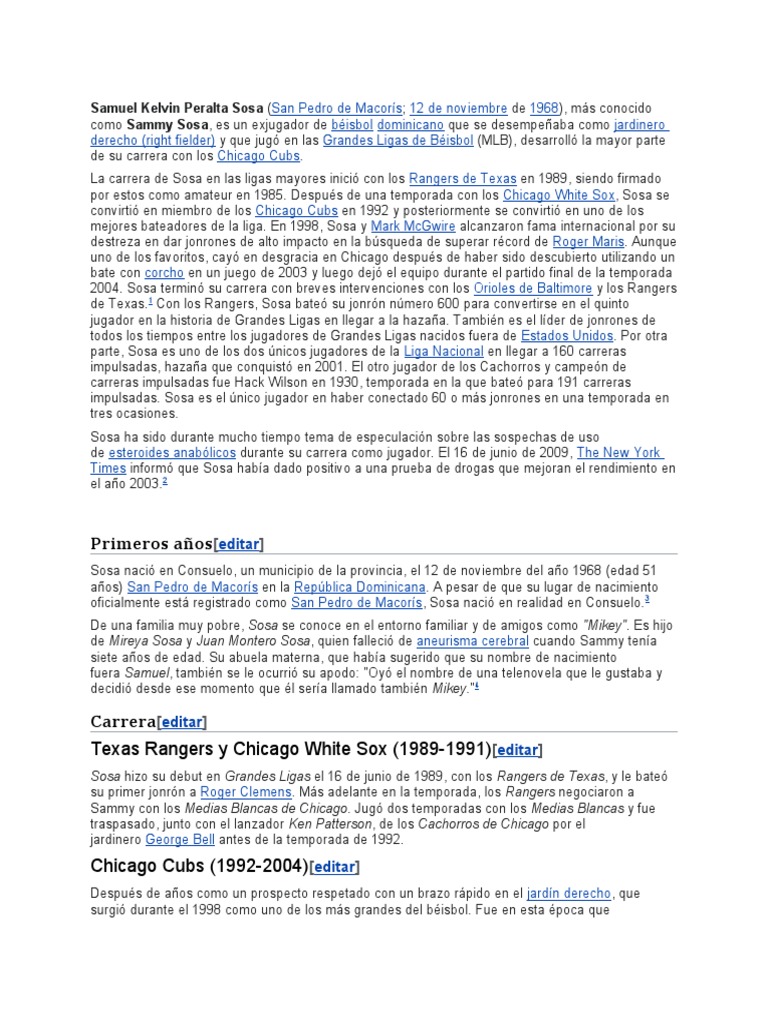 Sammy Sosa | PDF