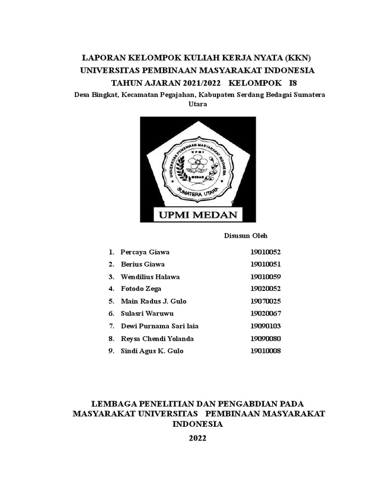 Contoh Laporan KKN | PDF