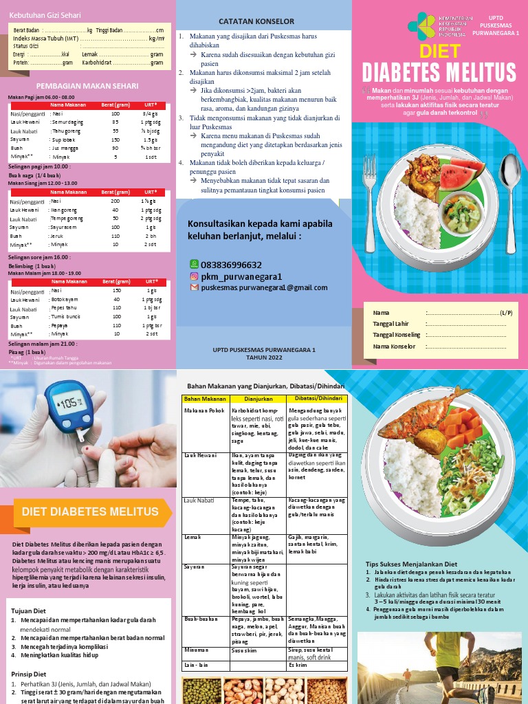 Diet Diabetes Melitus | PDF