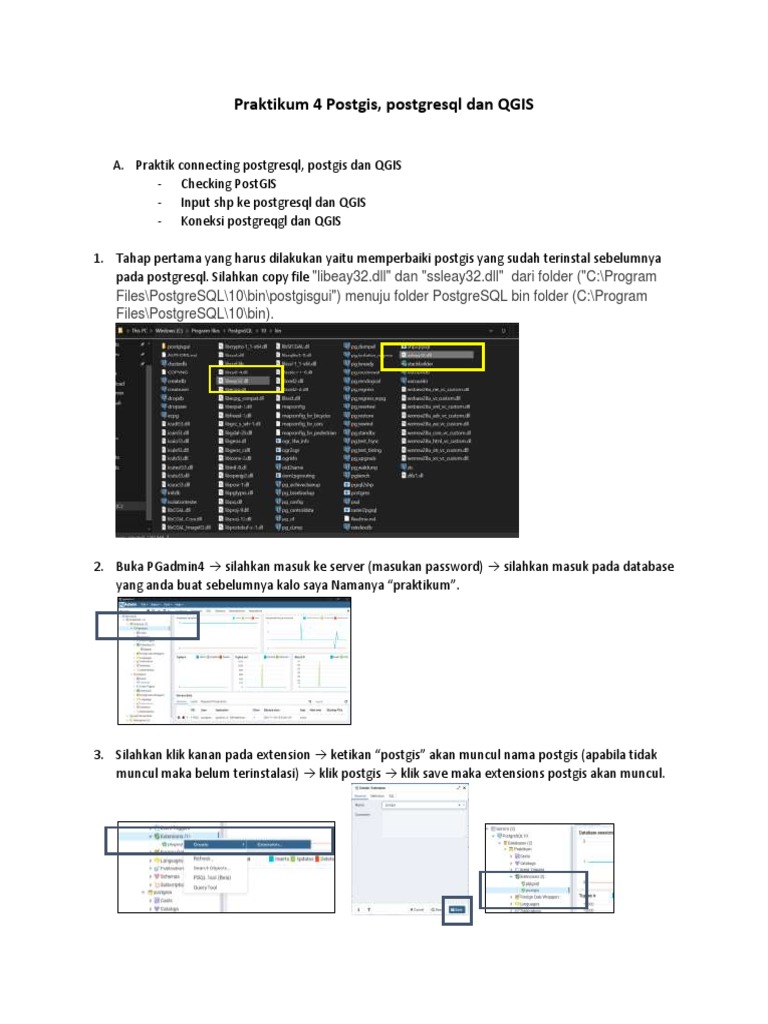 Praktek Basis Data (PostGIS) | PDF
