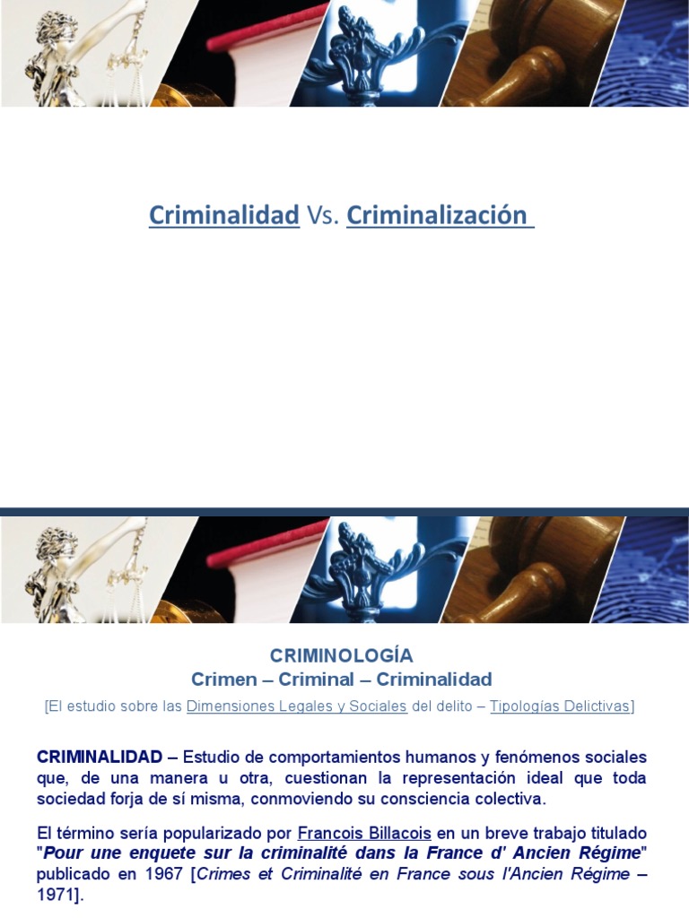 Clasificacion Criminalidad | PDF | Criminología | Victimologia