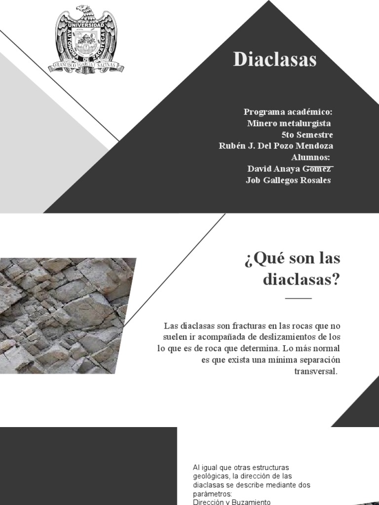 Diaclasas JDG | PDF | Estrato | Geología