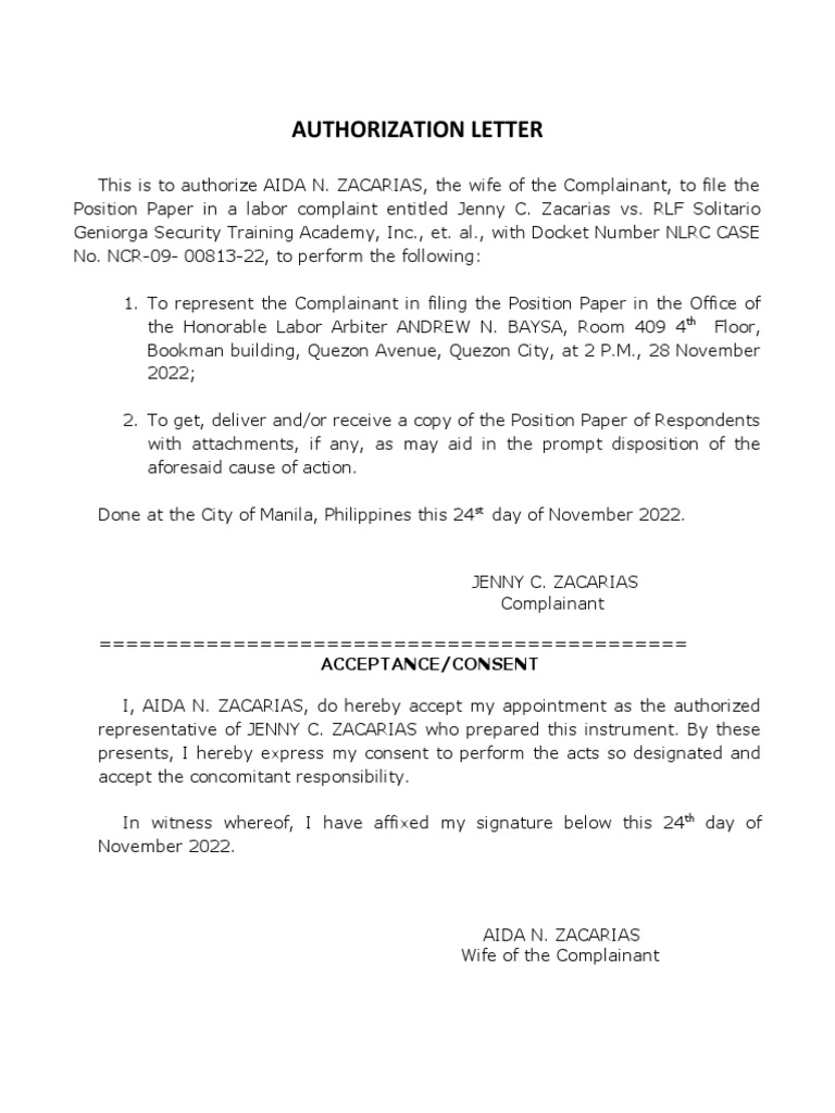 ANZ Authorization | PDF