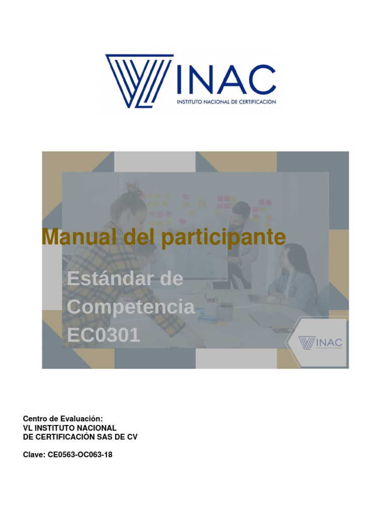 Manual Participante Ec0301 Inac | PDF
