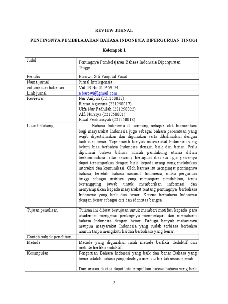 Review Kelompok 1 | PDF | Karier & Perkembangan | Seni & Disiplin Bahasa