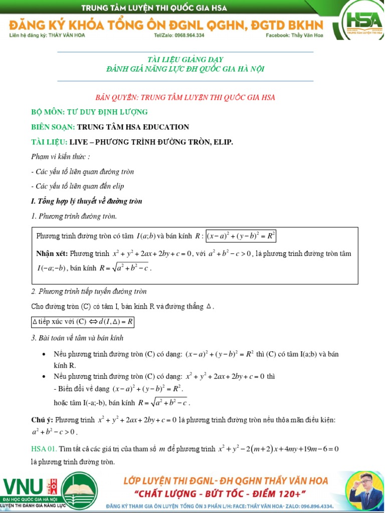 B05-Lt-Hsa-Phng TRNH NG TRN Elip | PDF