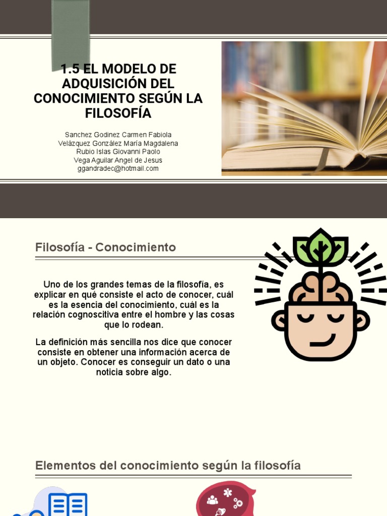 El Modelo de Adquisición Del Conocimiento Según La | PDF | Conocimiento | Empirismo